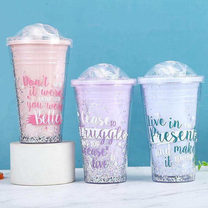 VASO 3D CON FRASE MOTIVADORA 500ml – Ecoremates