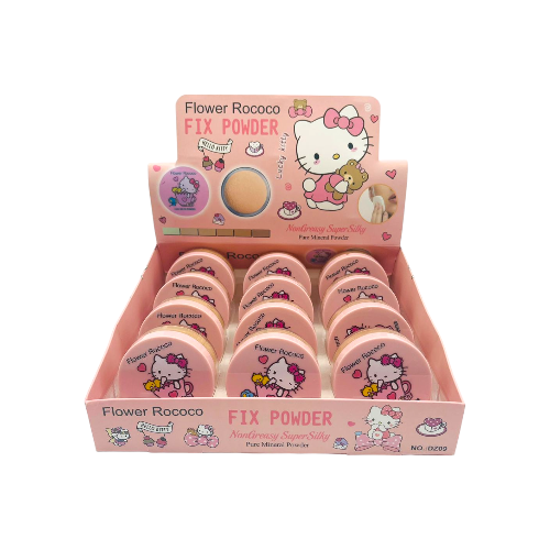 CAJA 12 FIX POWDER HELLO KITTY FLOWER ROCOCO – Ecoremates