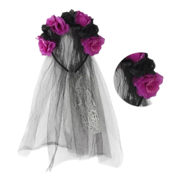 PAQ. 6 VELO DE CATRINA CON FLORES – Ecoremates